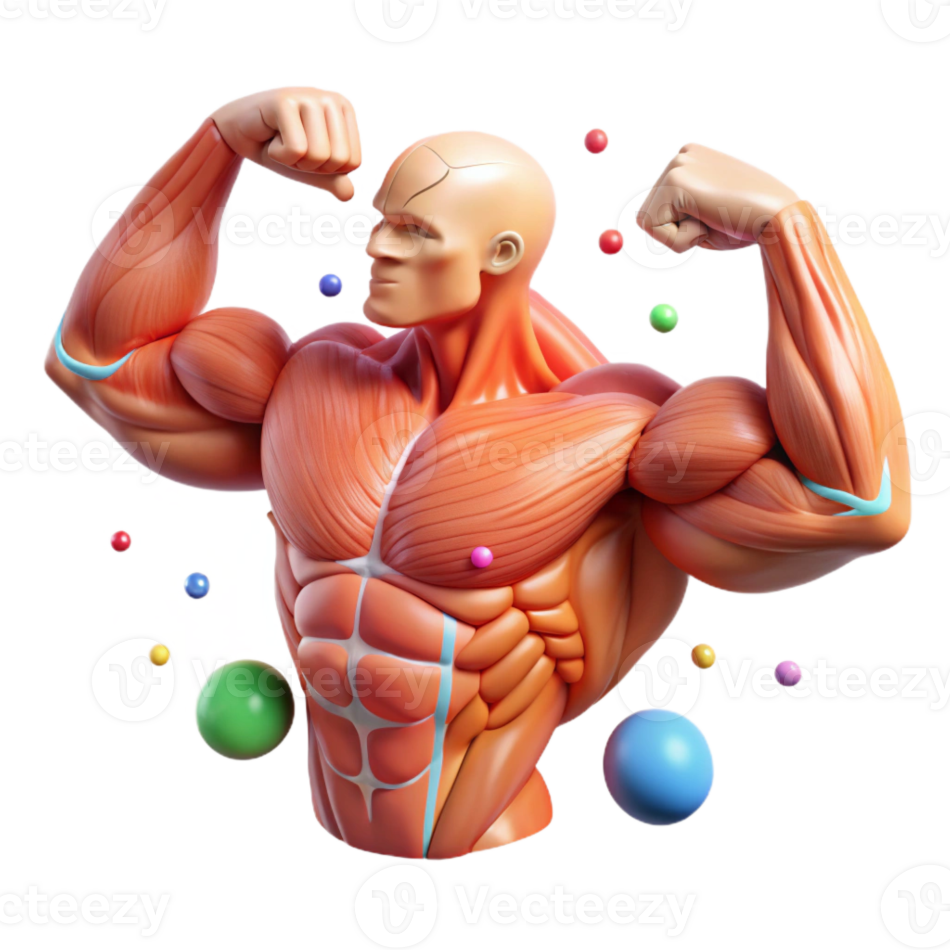 magnificent contemporary Human Muscle Anatomy Chart Isolated for Fitness Training high ...