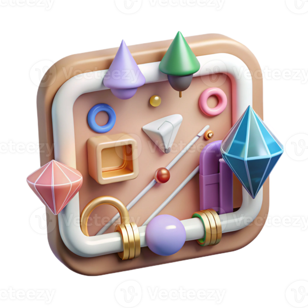 vibrant rustic Illustrated Subway Map with Icons Isolated for Visual ...