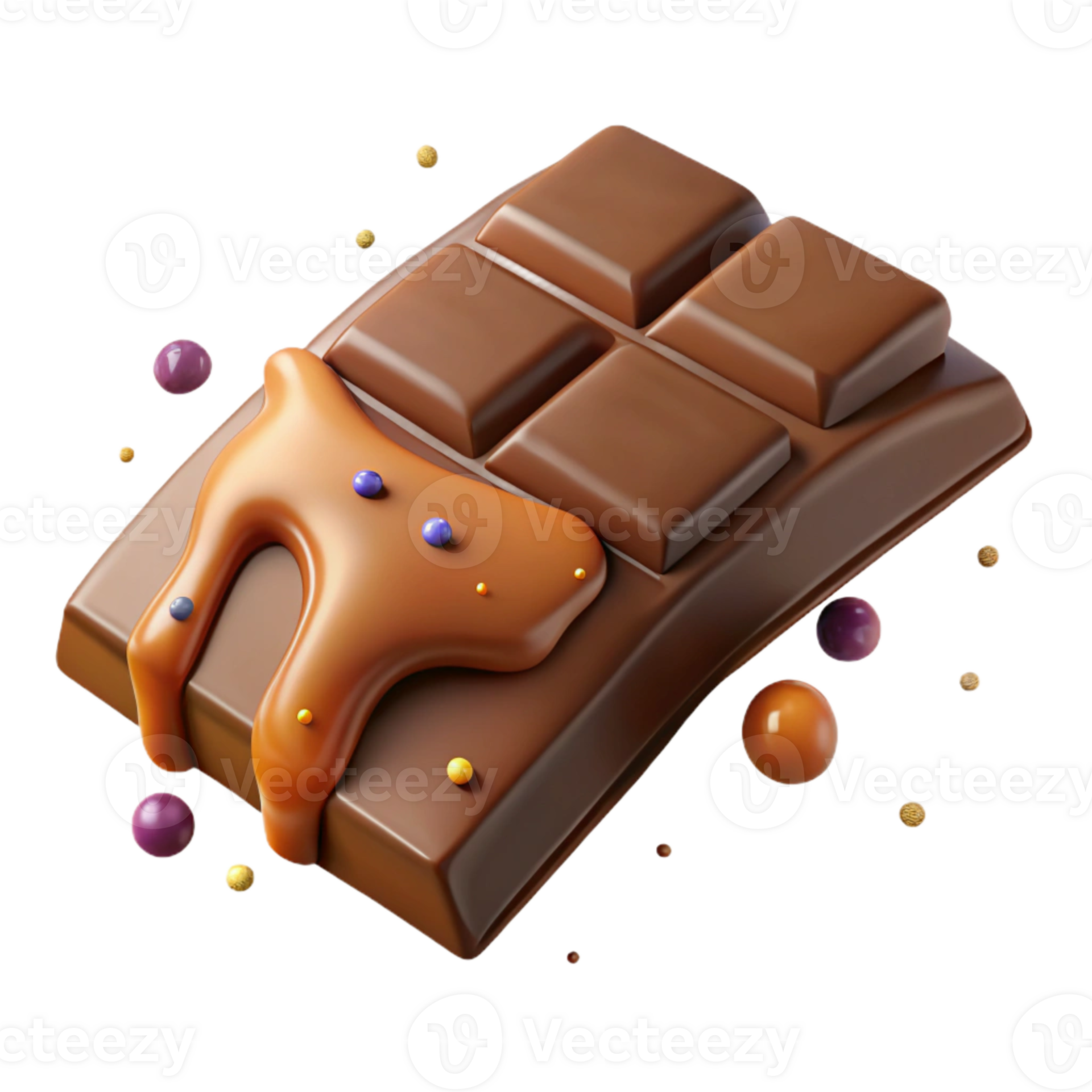 serene classic Melting Chocolate Bar Isolated for Food Art Projects professional 59071797 PNG