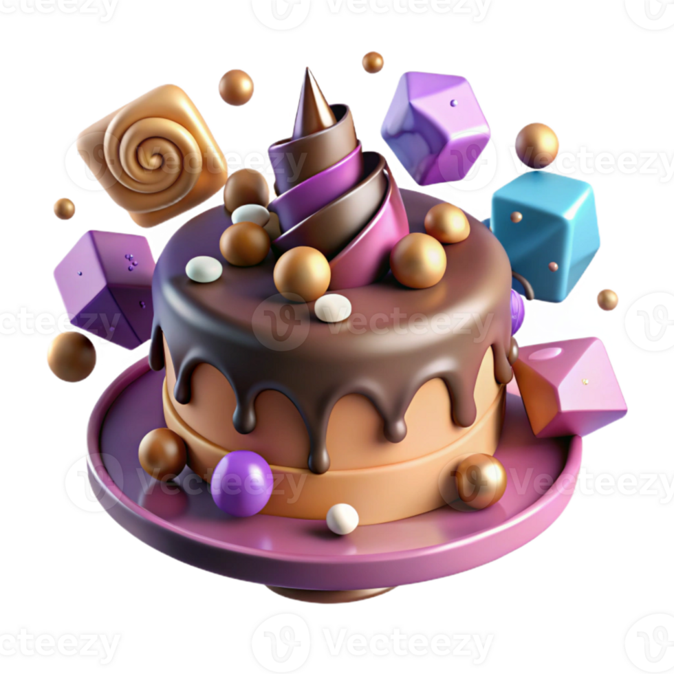 beautiful abstract Birthday Cake Chocolate Frosting Isolated premium ... beautiful abstract Birthday Cake Chocolate Frosting Isolated premium ...