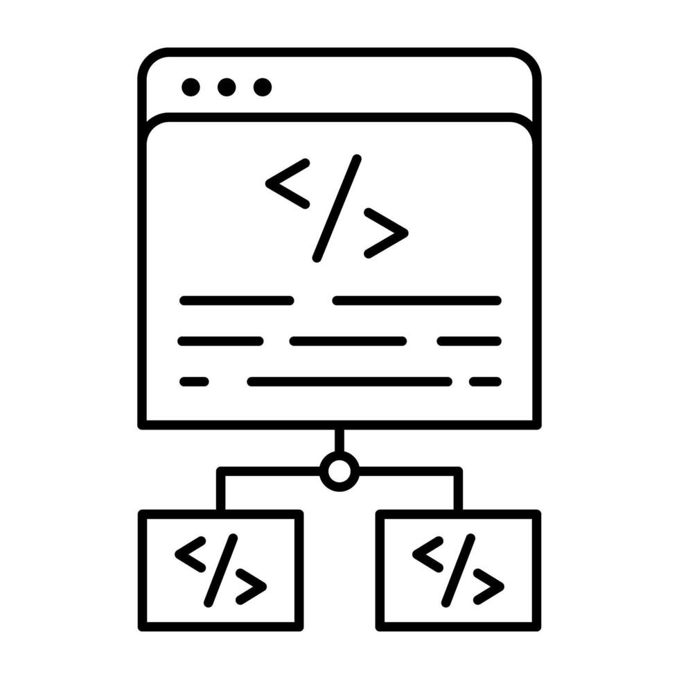 Trendy vectors linear design of web coding 59089631 Vector Art at Vecteezy