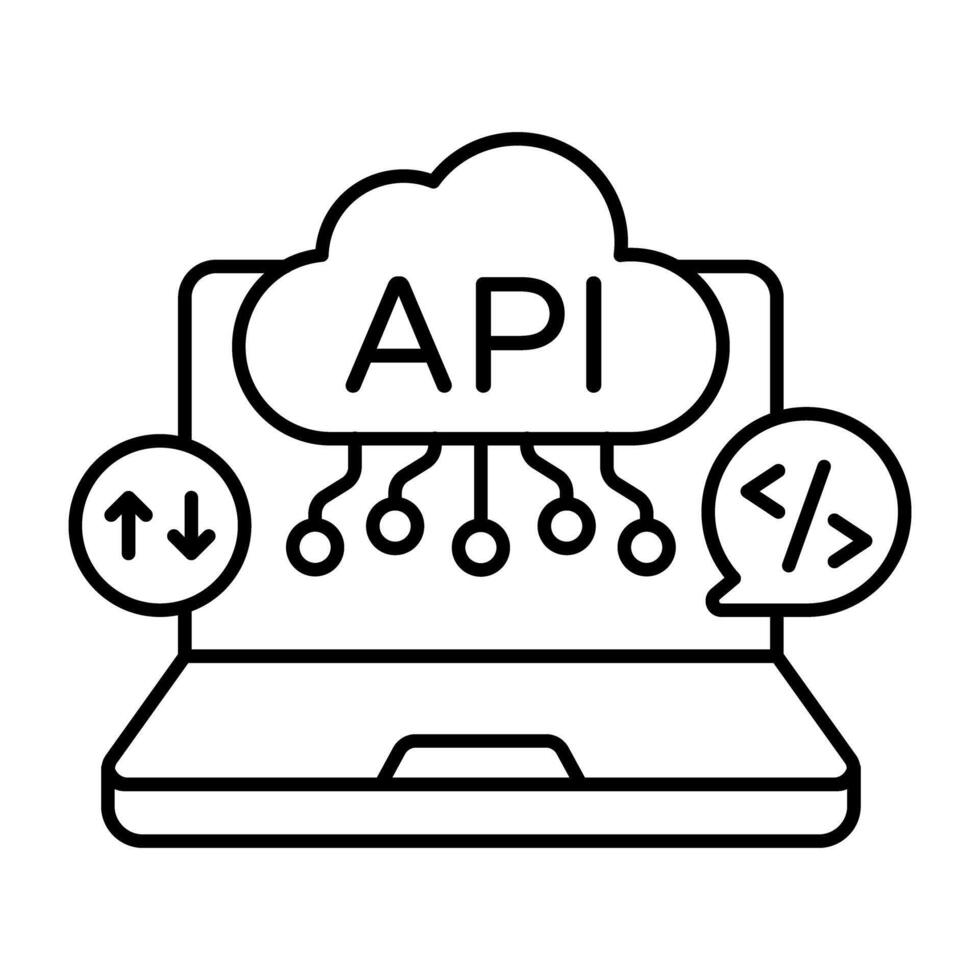 Trendy linear design icons of api 59089732 Vector Art at Vecteezy