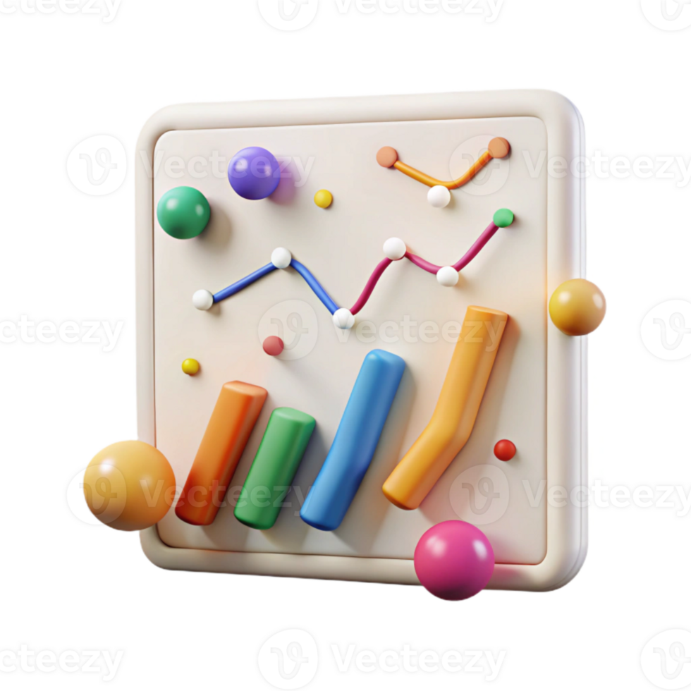 Magnificent Modern Simple Line Chart With Grid Cutout For Data Analysis Authentic 59098980 Png