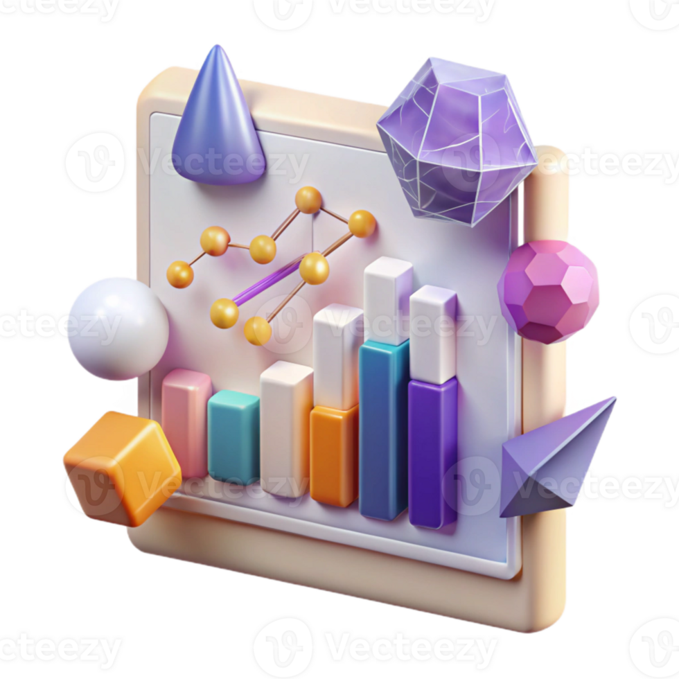 Impressive Traditional Chart Graph Data Visualization Isolated For