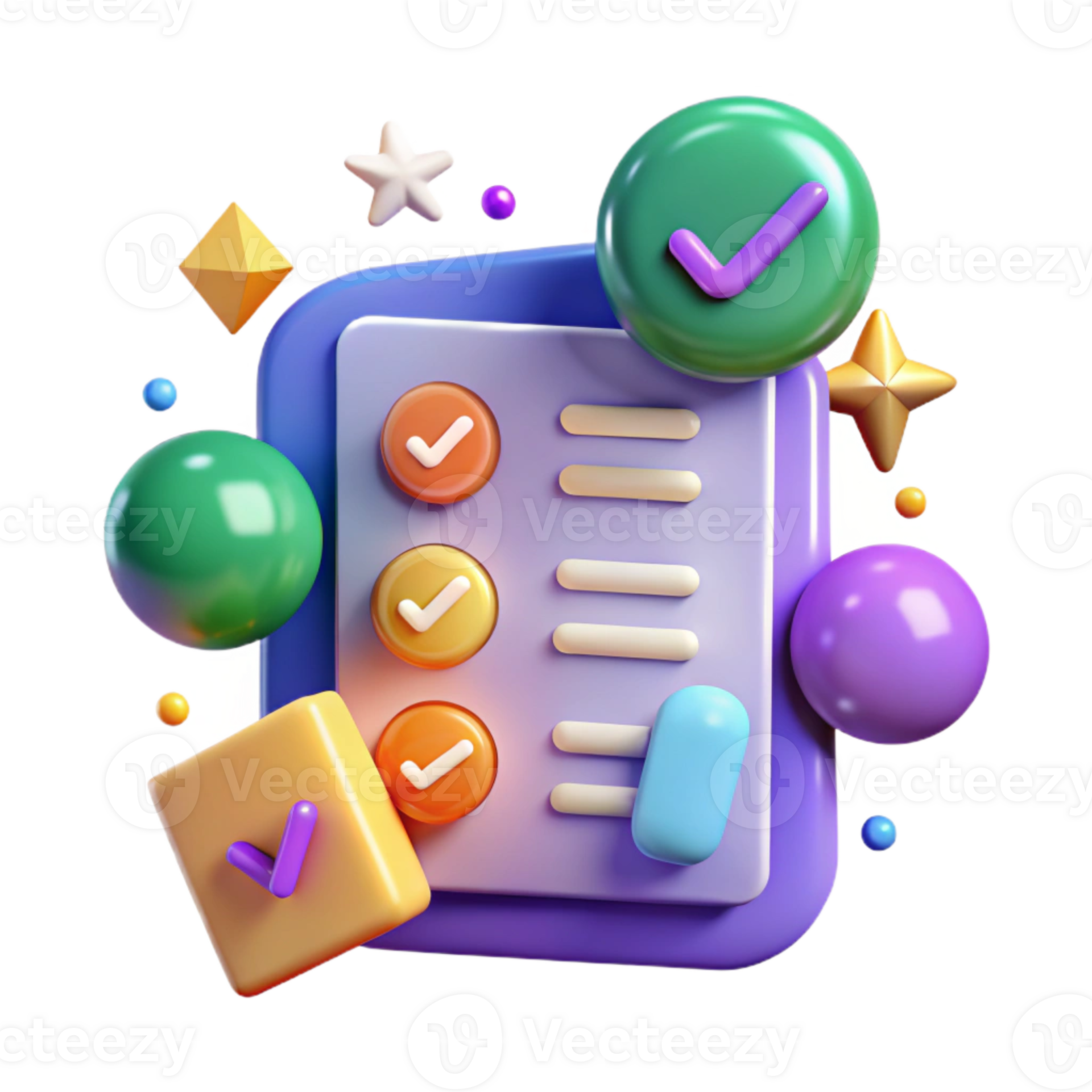 Impressive Artistic Colorful Checkboxes And Radio Buttons Isolated For