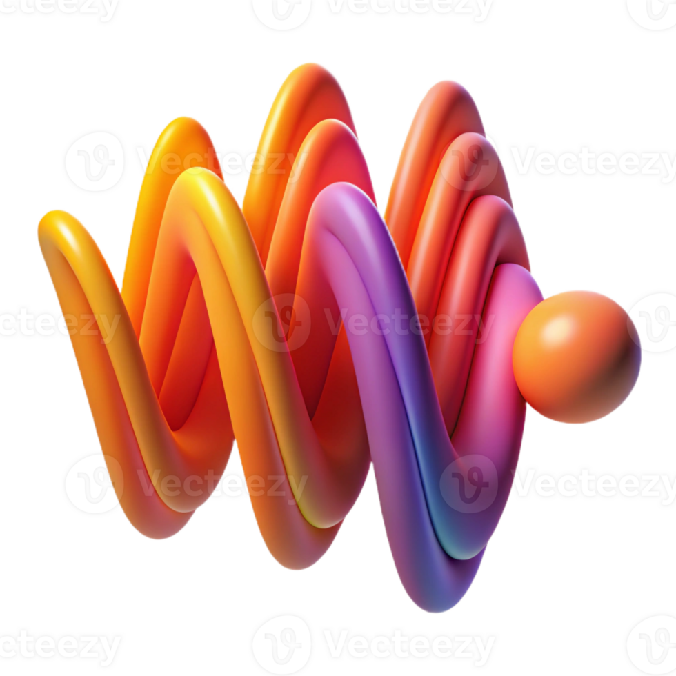 Vibrant Classic An Abstract Representation Of Sound Waves Using Vibrant Undulating Lines Of