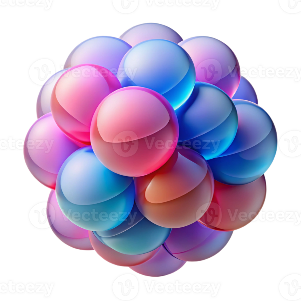 Serene Contemporary A Field Of Overlapping Translucent Circles Each With A Unique Gradient Of