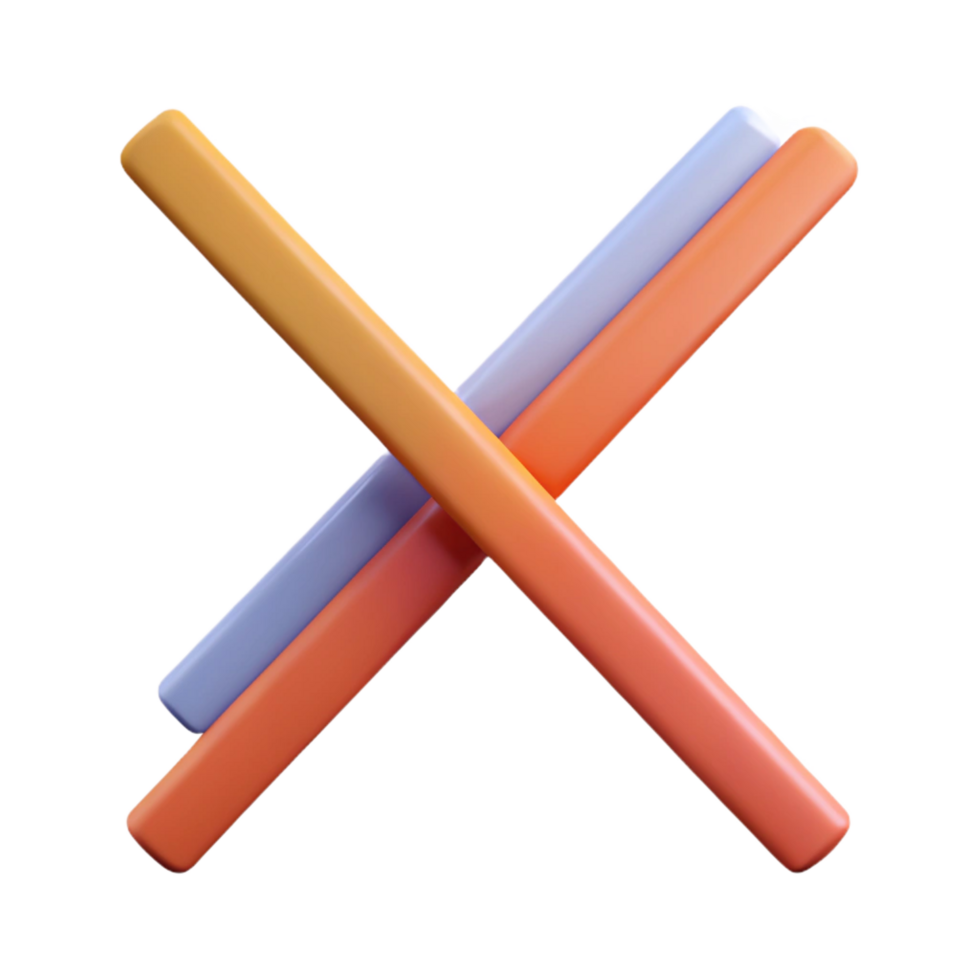 Impressive Artistic A Minimalist Composition Of Two Intersecting Lines In Contrasting Colors