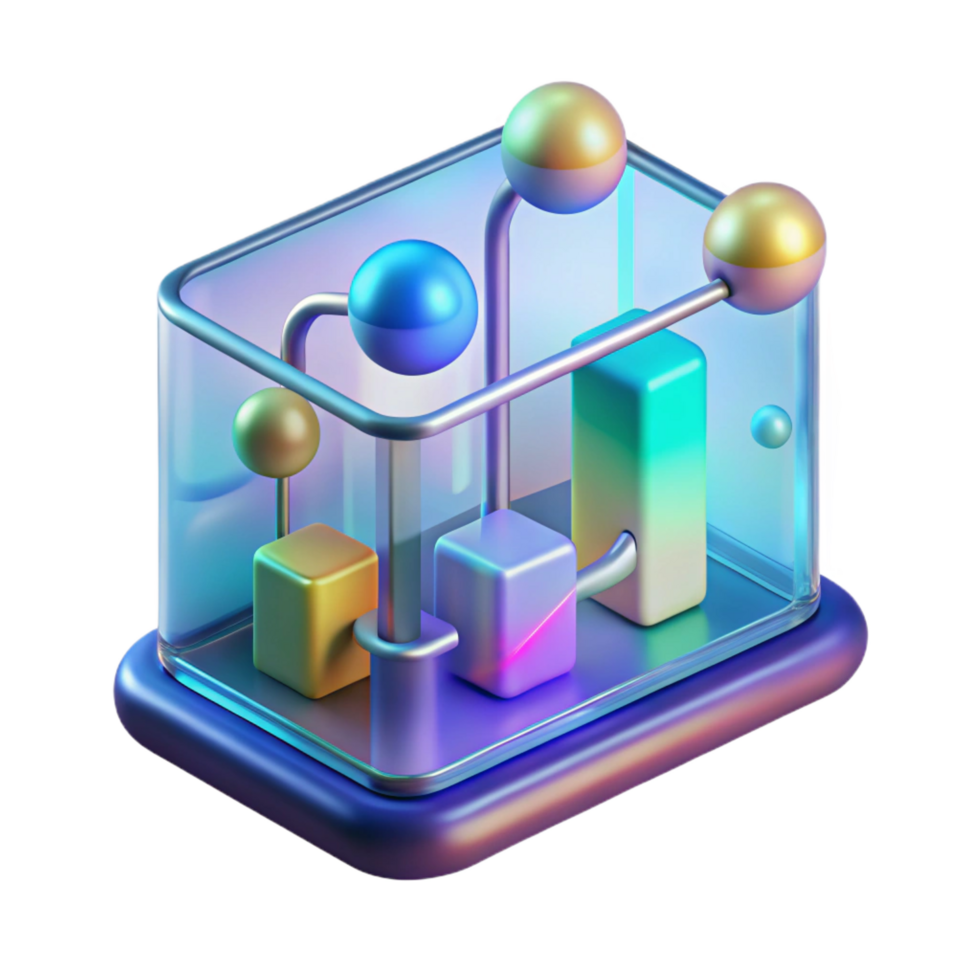Magnificent Classic Holographic Interface Displaying Complex Data
