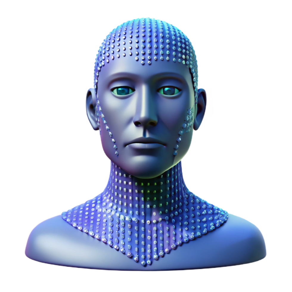 Wonderful Rustic A Stream Of Binary Code Forming A Human Face Digital