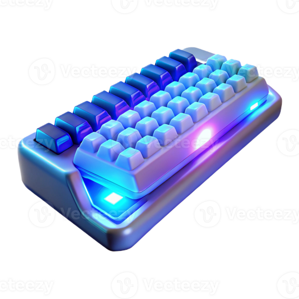 magnificent artistic A futuristic keyboard with glowing keys and ... magnificent artistic A futuristic keyboard with glowing keys and ...
