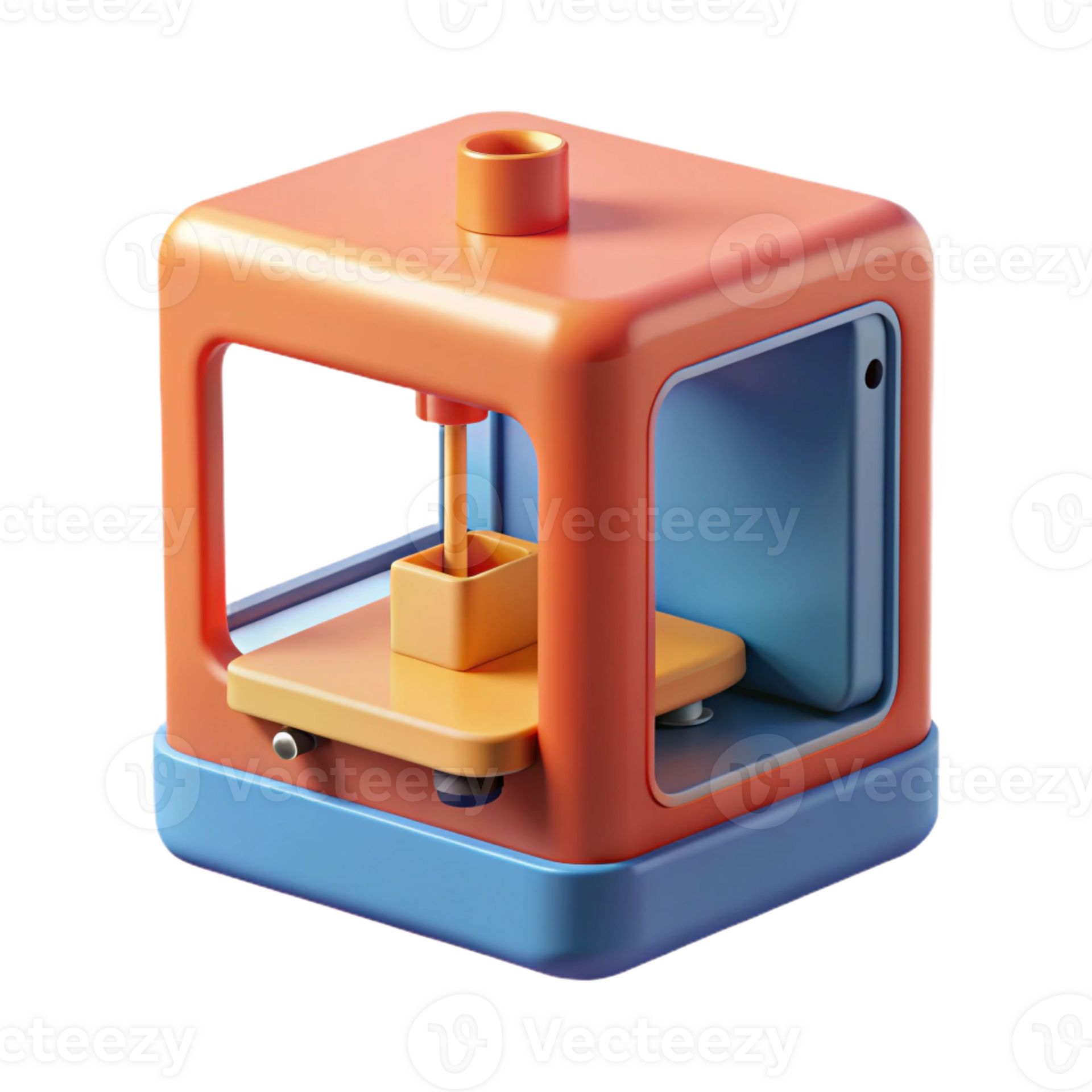 Wonderful Abstract 3d Printer Printing A Small Object Detailed 59140536 Png