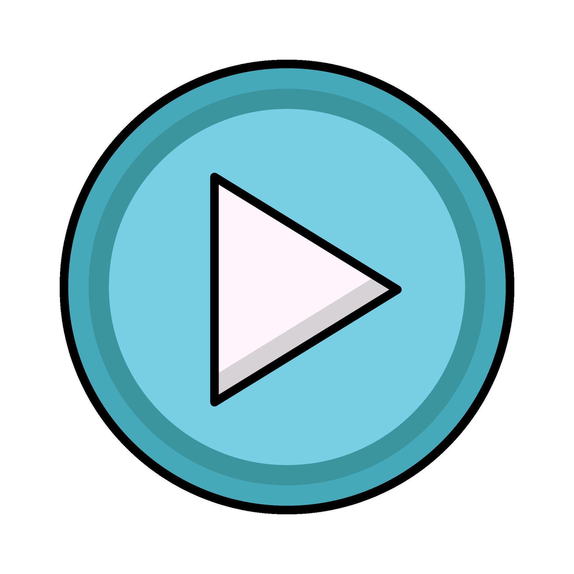 Simple Play button 59152372 Vector Art at Vecteezy