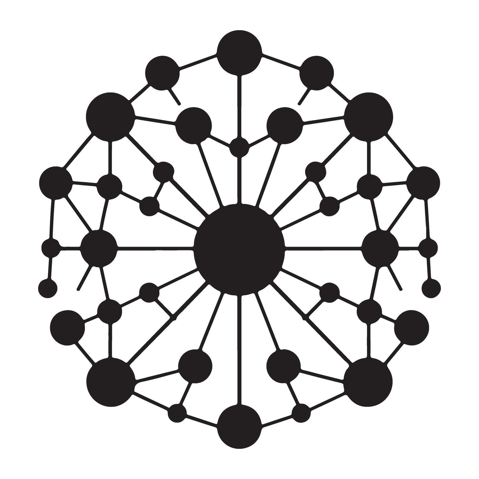 Abstract Network Connection Nodes Design Concept For Data Visualization