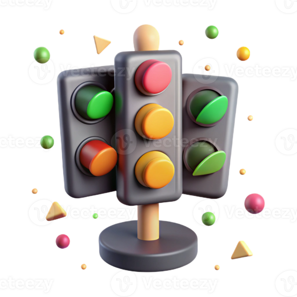 Dramatic Contemporary Traffic Light Intersection Simulation Isolated For Traffic Engineering