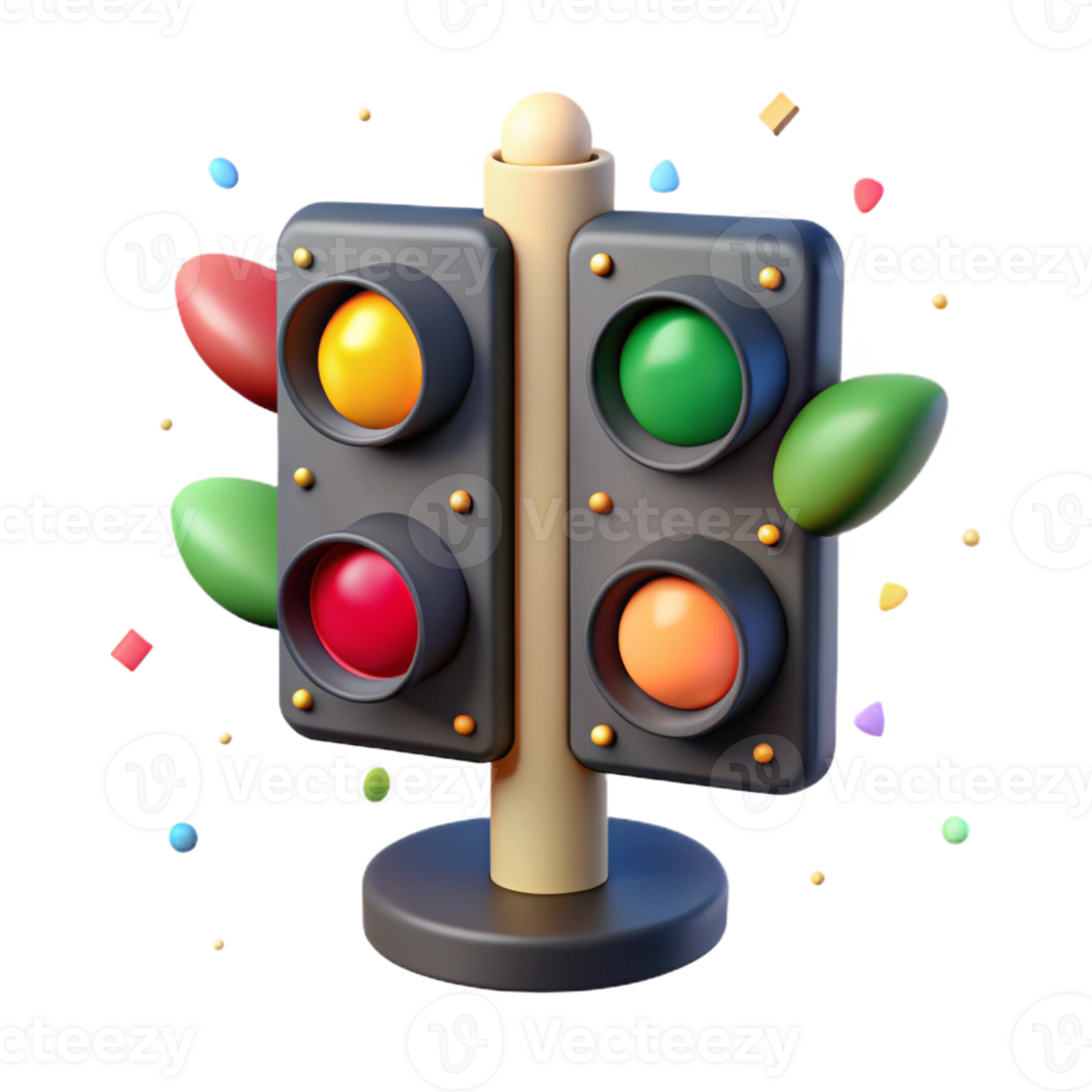 wonderful modern Traffic Light Intersection Simulation Isolated for ...