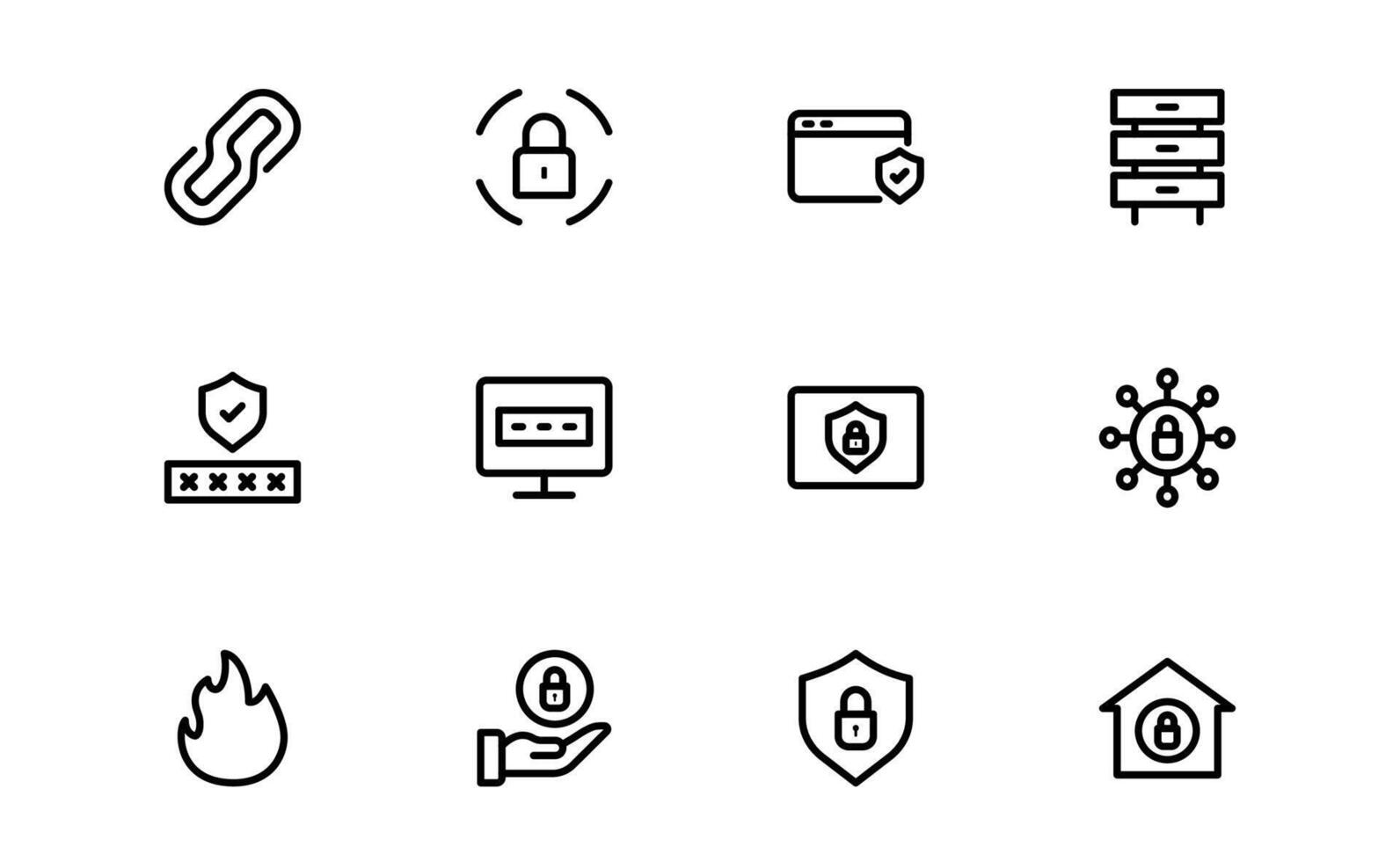 Premium Security Icons Set Bundle Clean And Editable Vectors For Surveillance Protection
