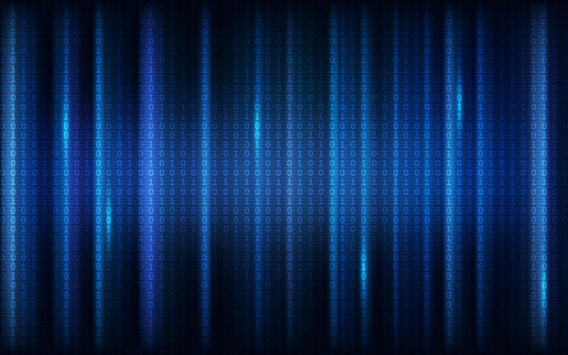 Digital data stream binary code background technology abstract number ...