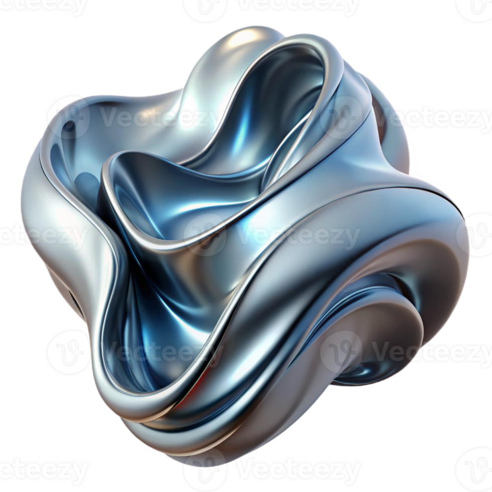 Vibrant Artistic A Flowing Liquid Metal Form Morphing And Transforming In Real Time