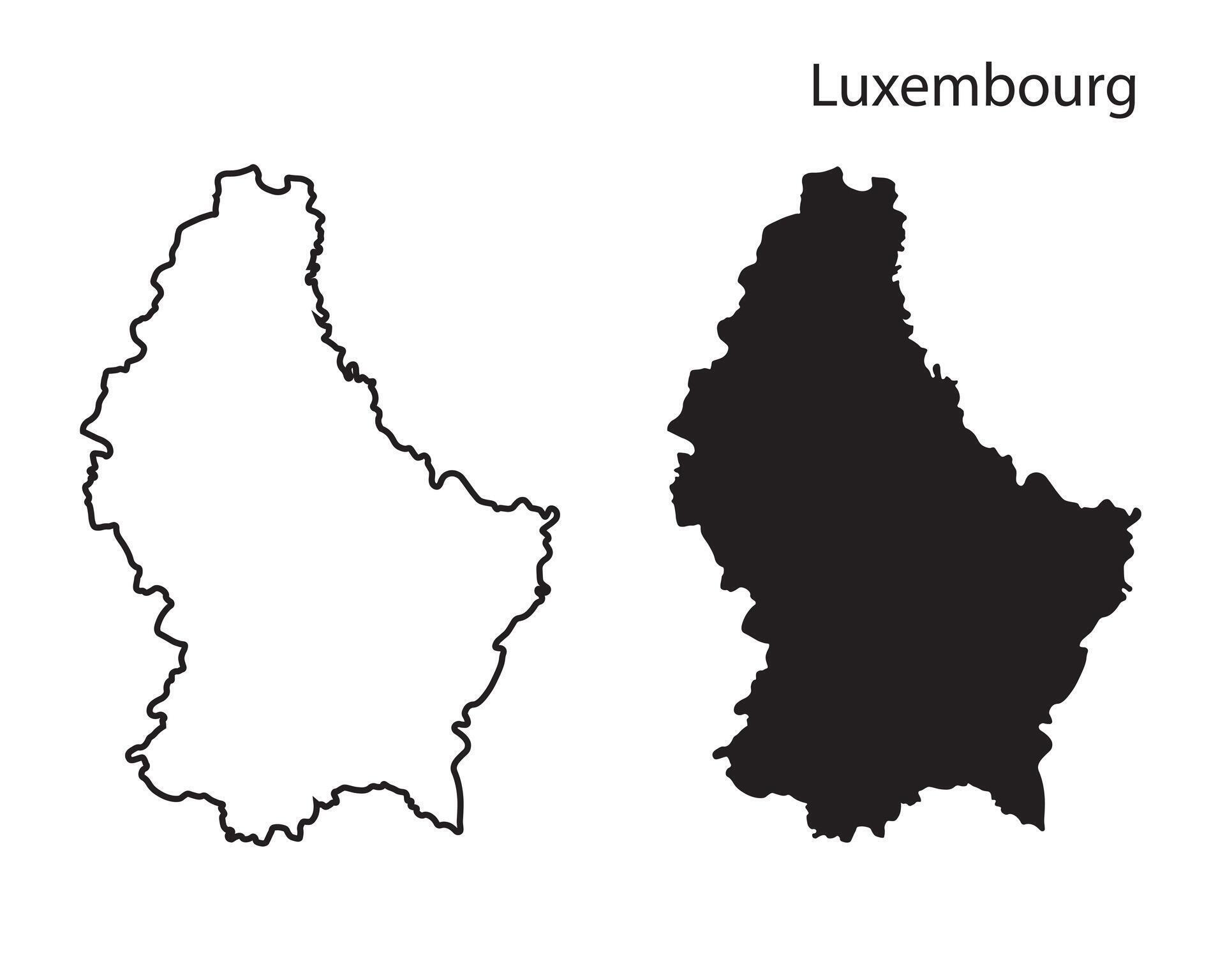 Luxembourg map illustration, Luxembourg map silhouette 59173213 Vector Art at Vecteezy