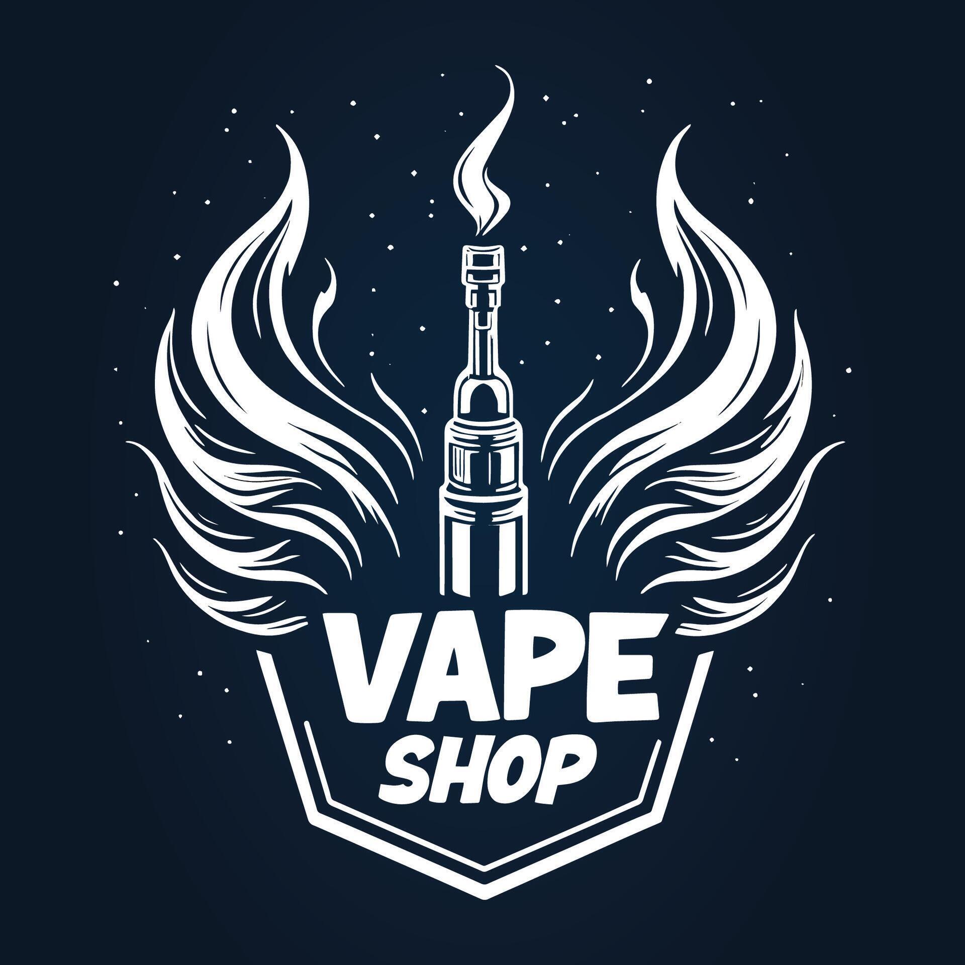 Vape Shop Logo Design Illustration 59179393 Vector Art at Vecteezy