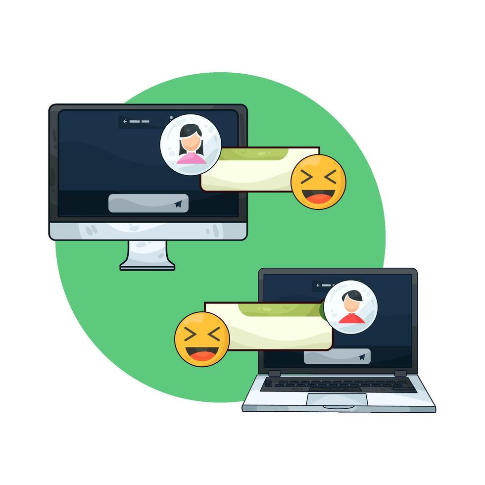 laughing chat bubble illustration 59180089 Vector Art at Vecteezy