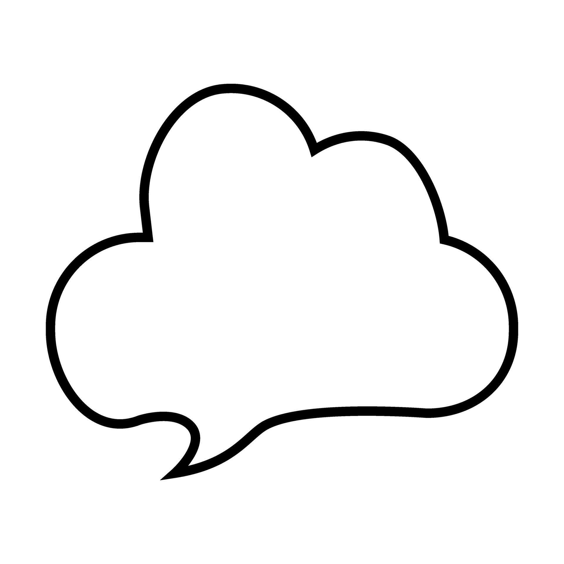speech bubble icon over white background, line and fill style ...