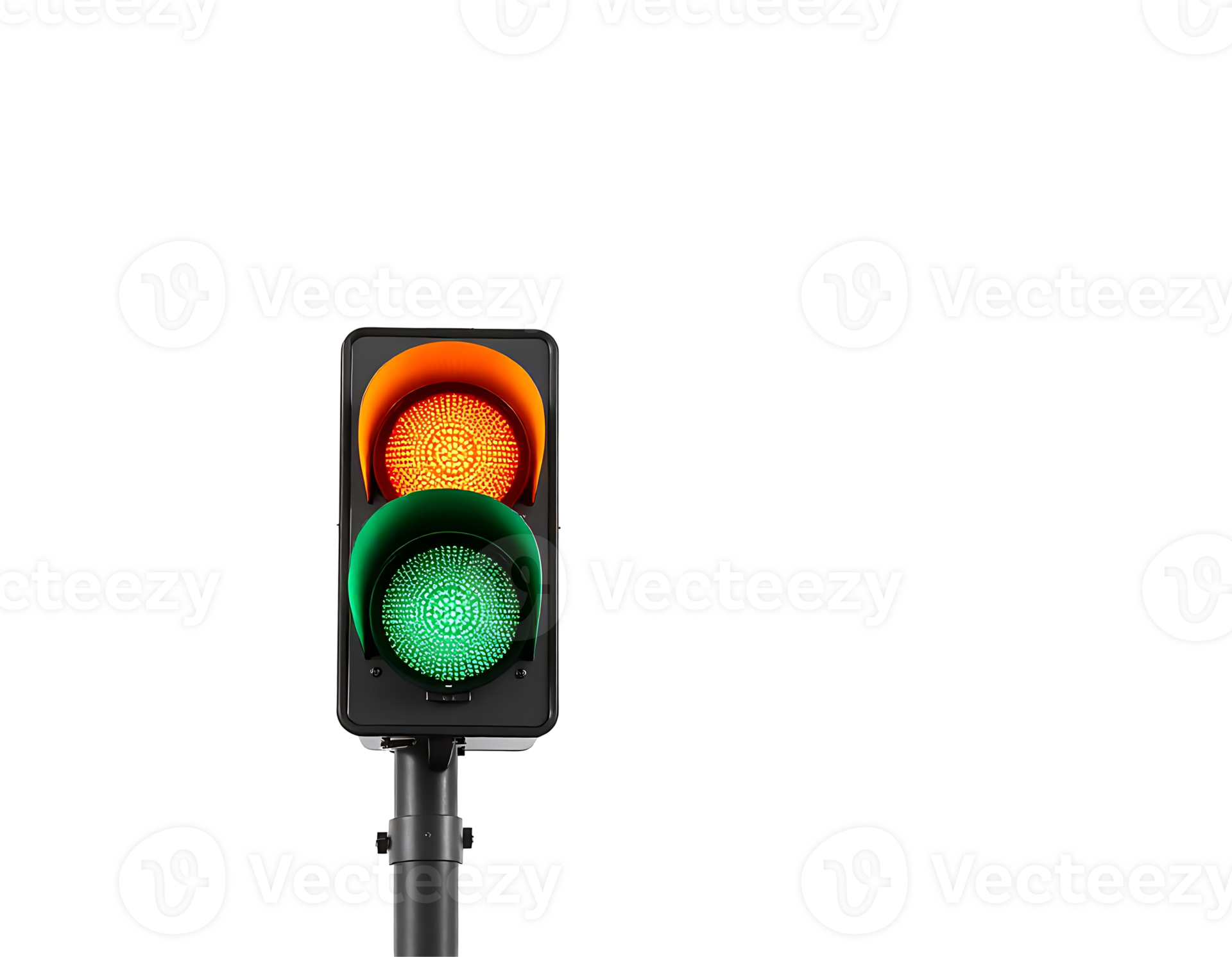 Traffic Light with Green and Yellow Signals Illuminated 59217634 PNG