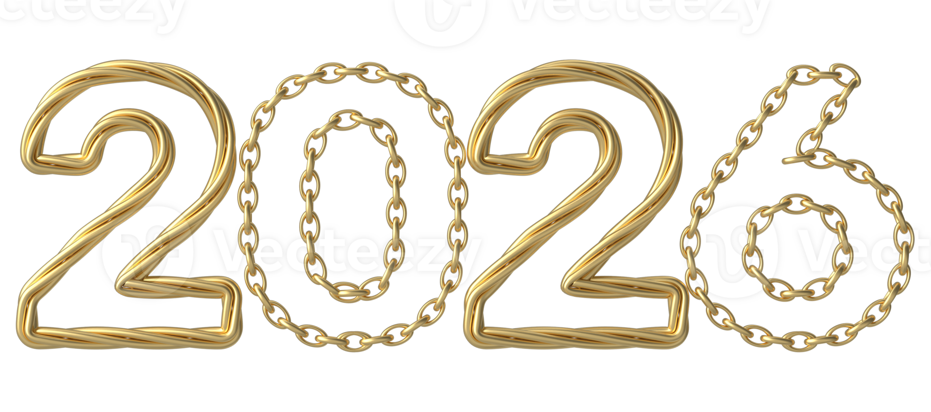 2026 3d gold number 59227271 PNG