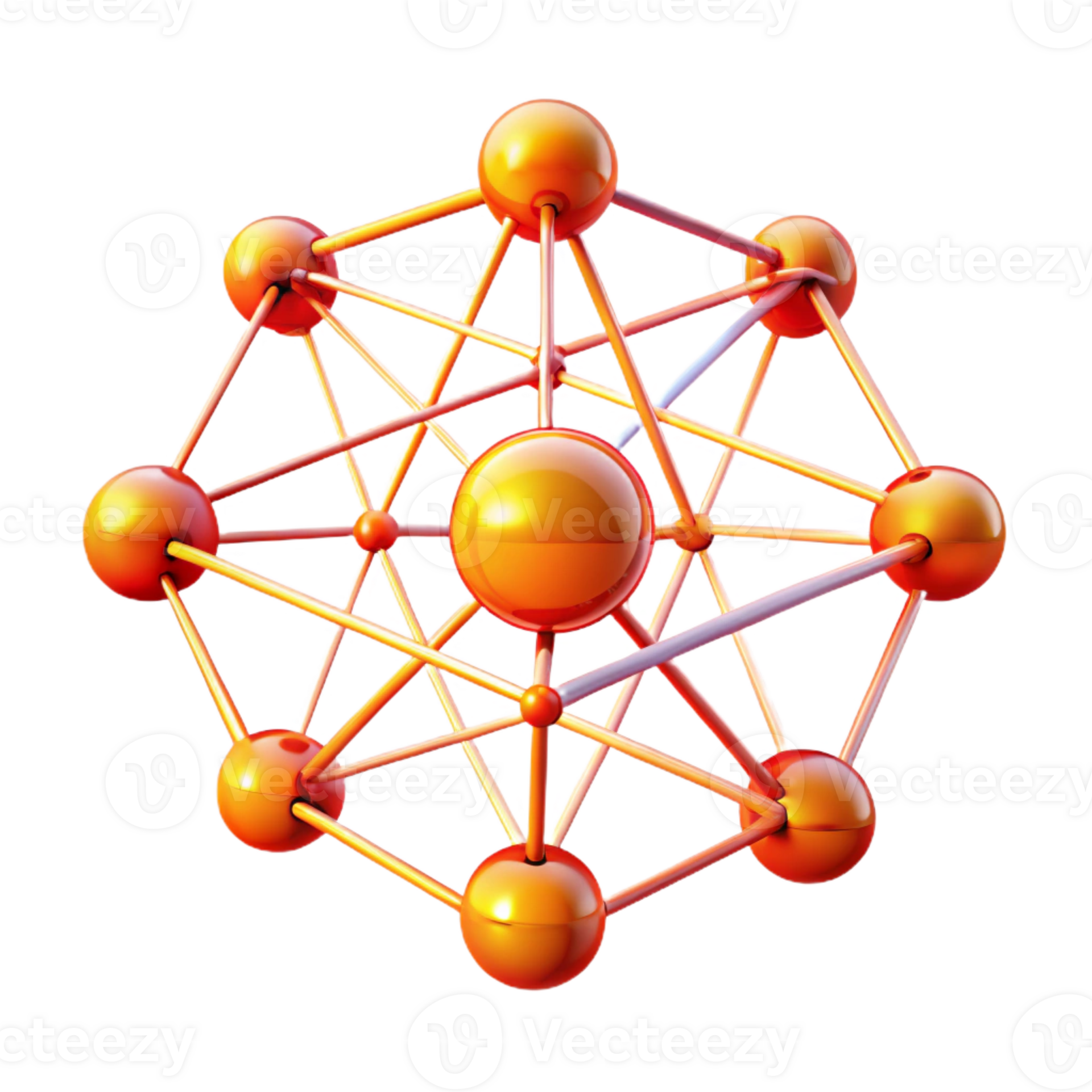 Beautiful Abstract A Network Of Interconnected Nodes And Lines Pulsing
