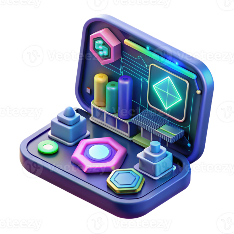 elegant contemporary A close-up of a futuristic interface, displaying complex data ...