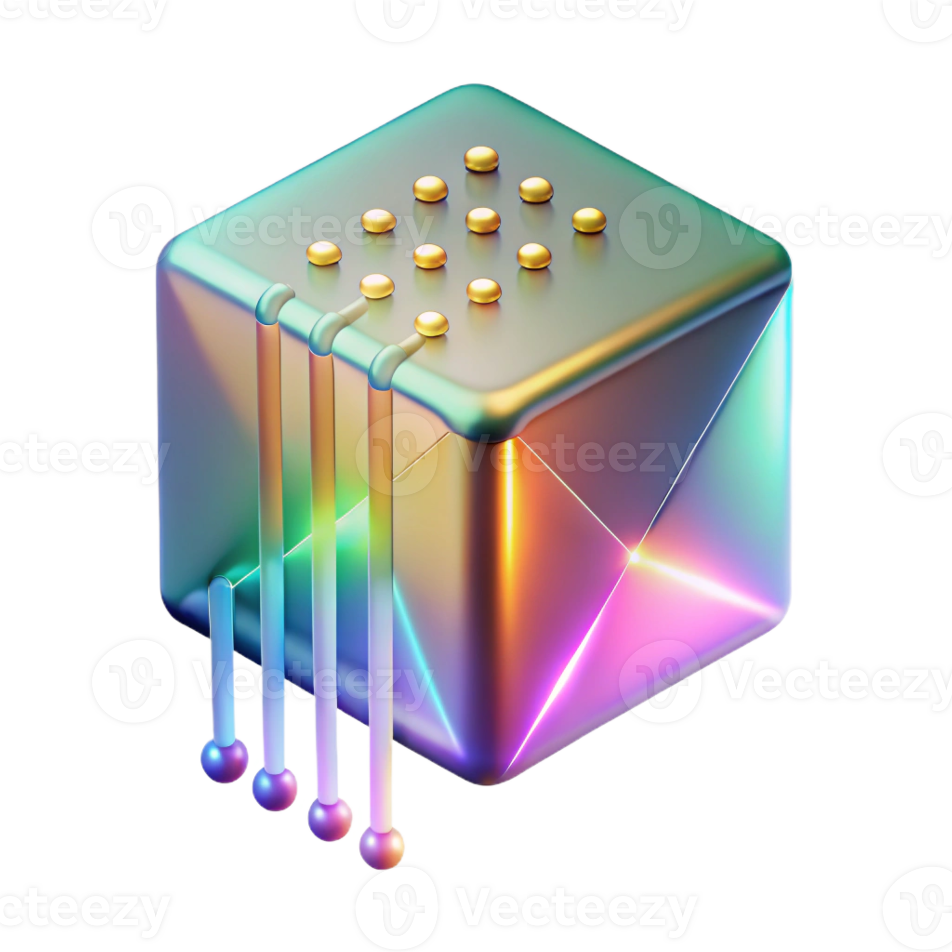 extraordinary artistic A single, levitating, holographic data cube ...