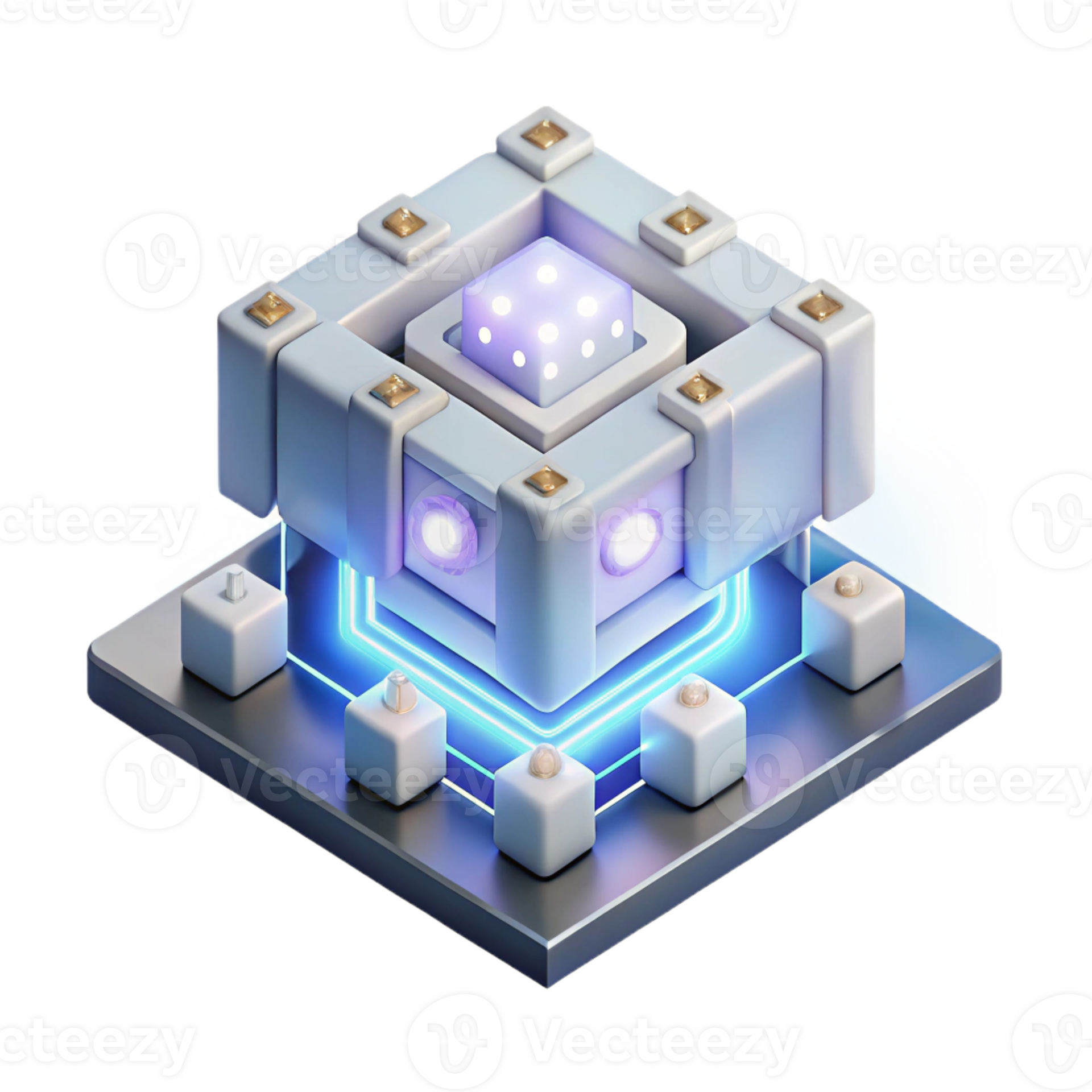 Wonderful Rustic A Powerful Quantum Computer Processing Complex Algorithms Emitting A Soft