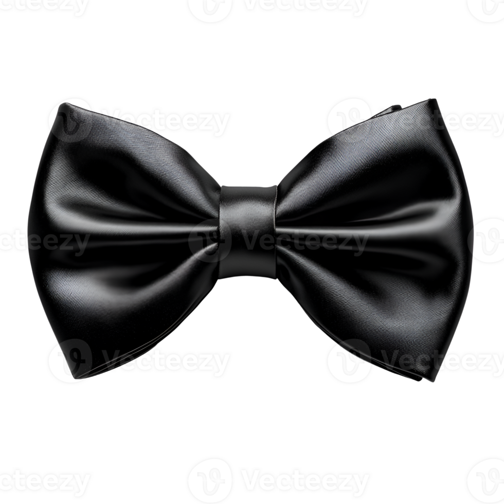 Elegant Black Bow Tie - Formal Fashion Accessory 59254461 PNG