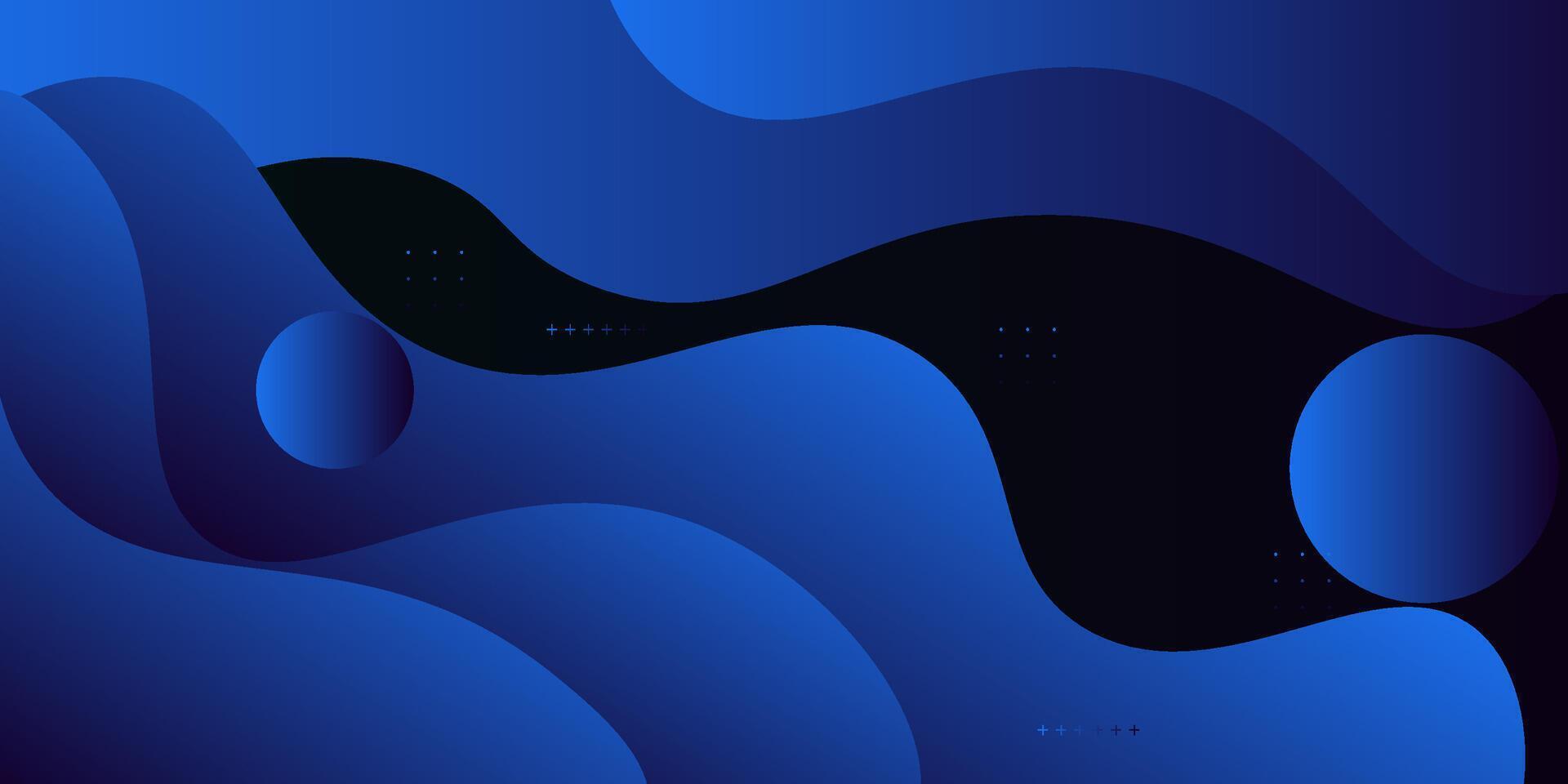 Abstract blue wave geometric background. Dynamic shape composition. Eps10 59285468 Vector Art at ...