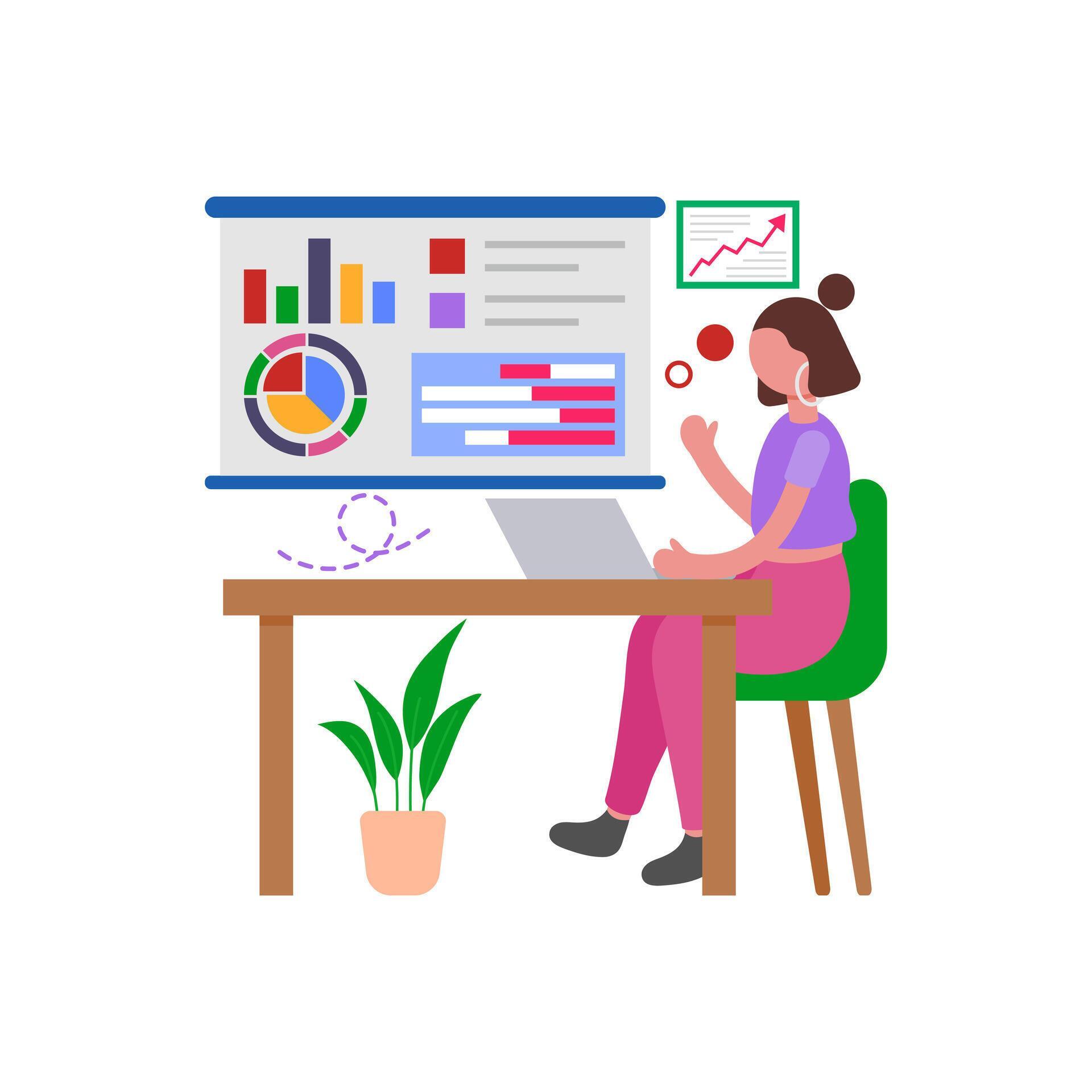 Advanced Data Analysis Reporting Techniques 59297324 Vector Art at Vecteezy