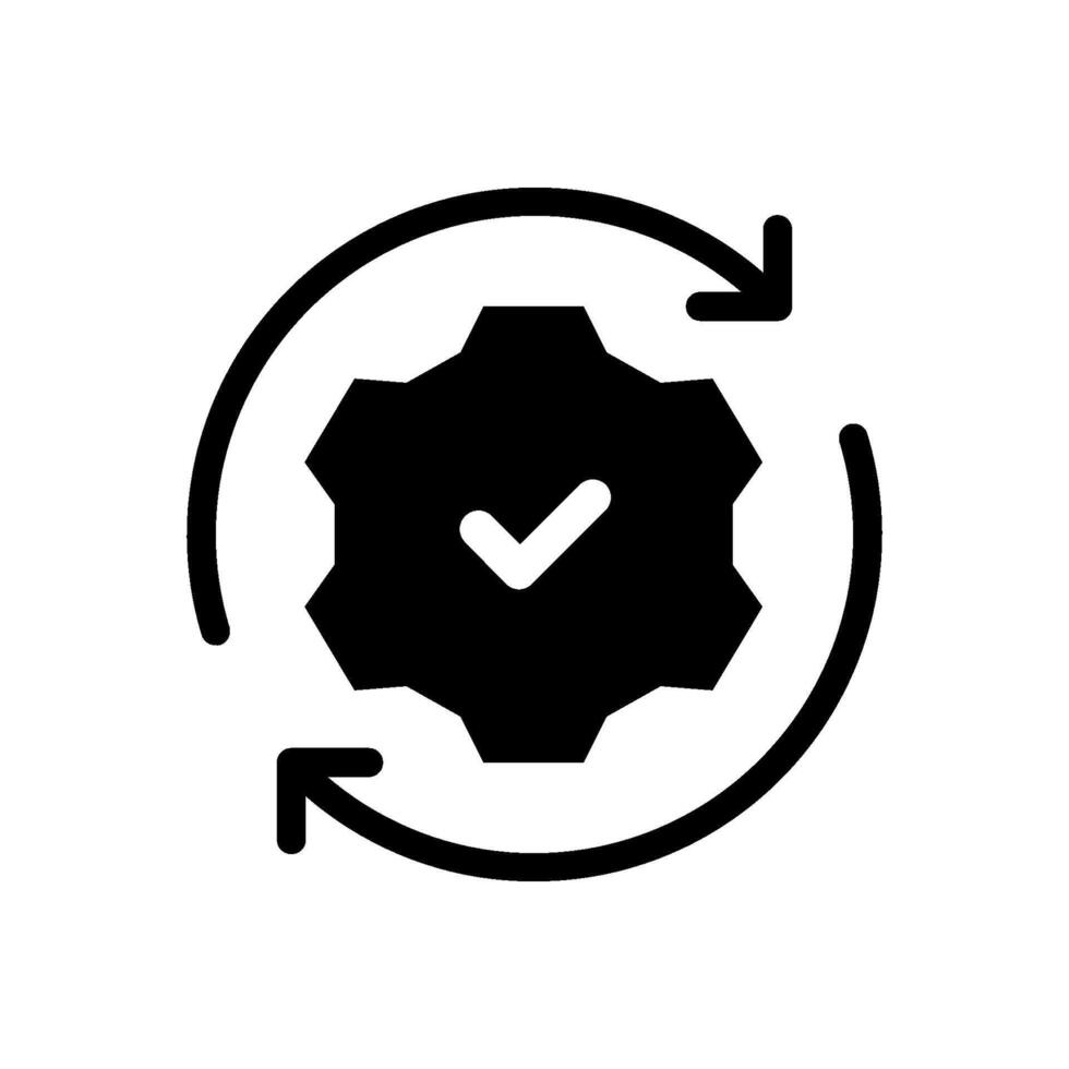 Recovery gear line icon. Backup data sign. Restore information symbol. Quality design element ...