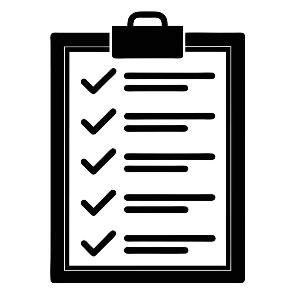 Checklist with Checkmarks Minimal Clipboard Icon 59306548 Vector Art at Vecteezy