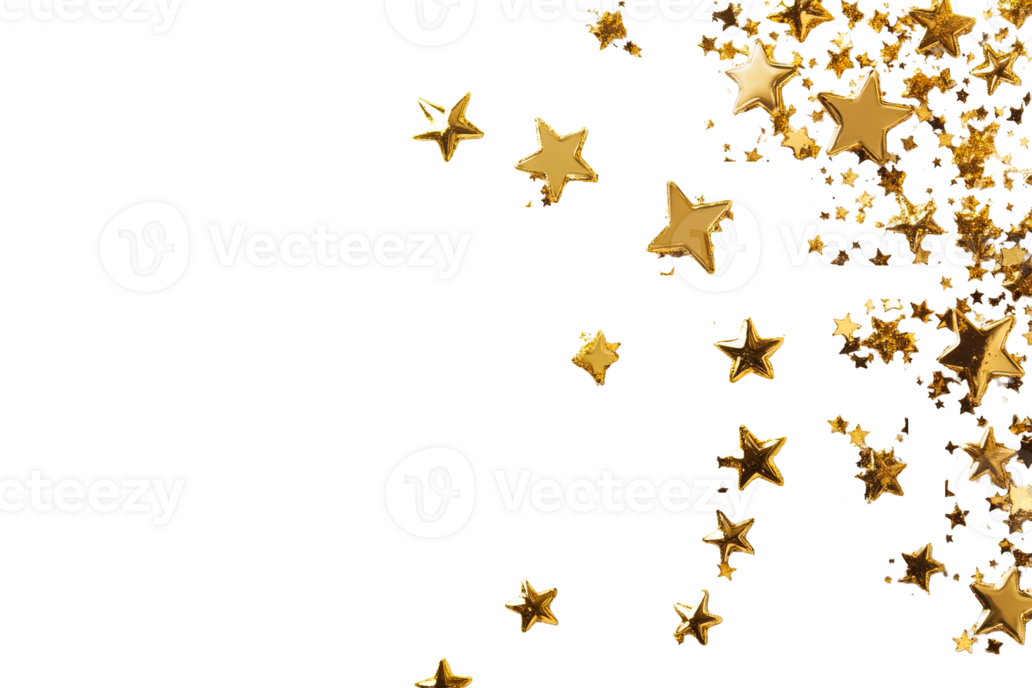 Golden star balloons on black background, party decoration, cut out transparent 59312031 PNG