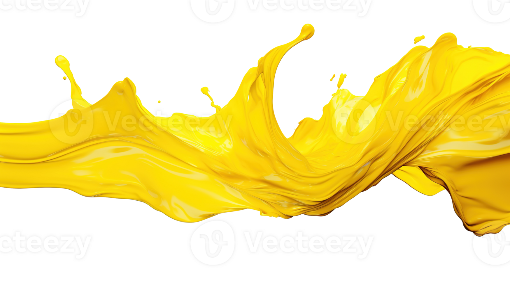 Yellow Paint Splash Isolated on Transparent Background 59321463 PNG