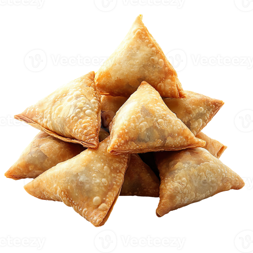 Pile of samosa isolated on transparent background 59325167 PNG