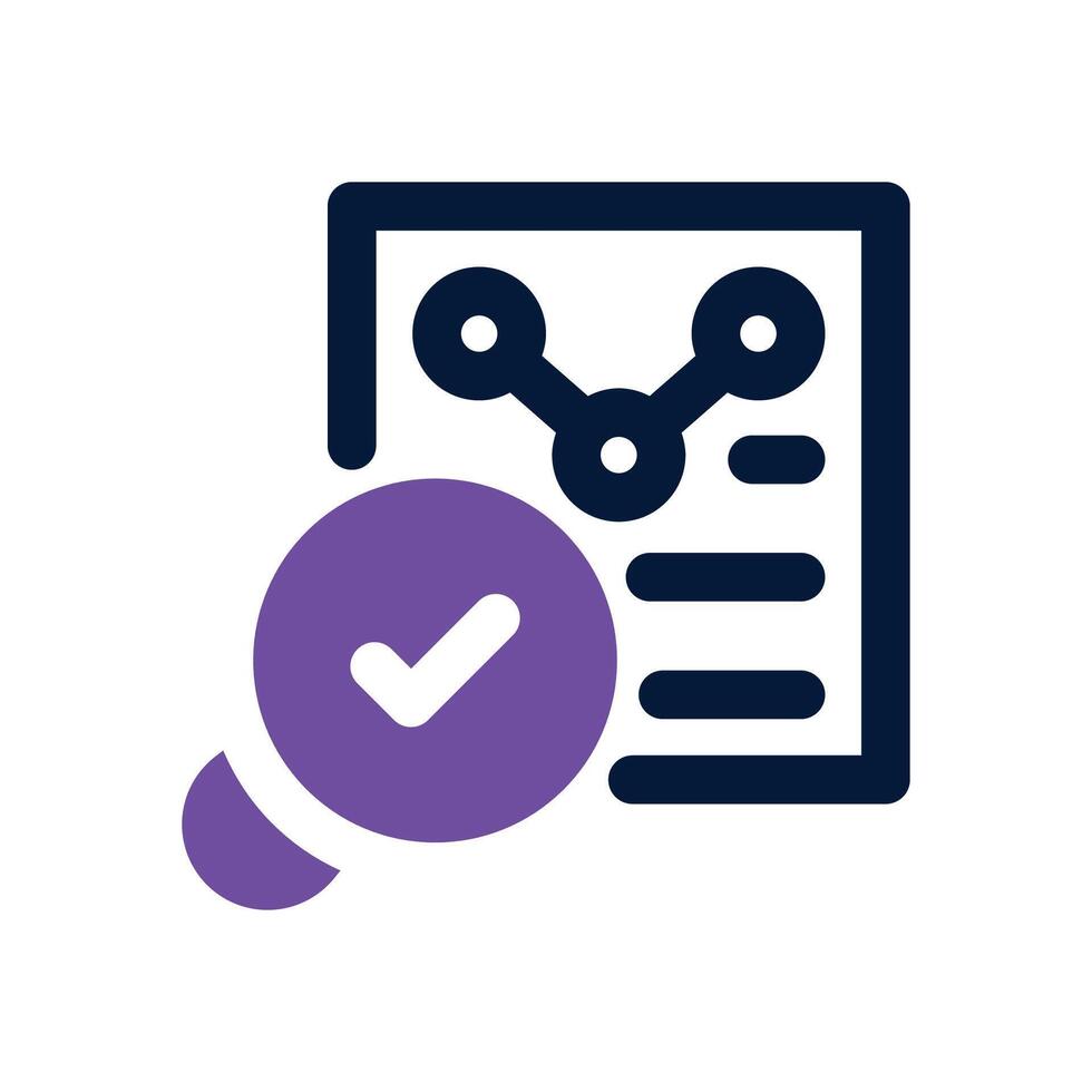 audit dual tone icon. Sleek and modern icon for websites and mobile ...
