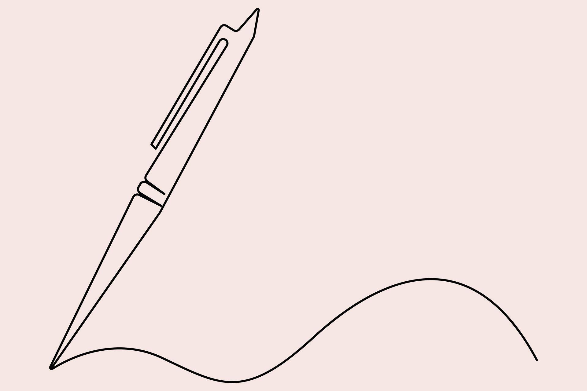 Handcrafted continuous pen sketch art 59354592 Vector Art at Vecteezy