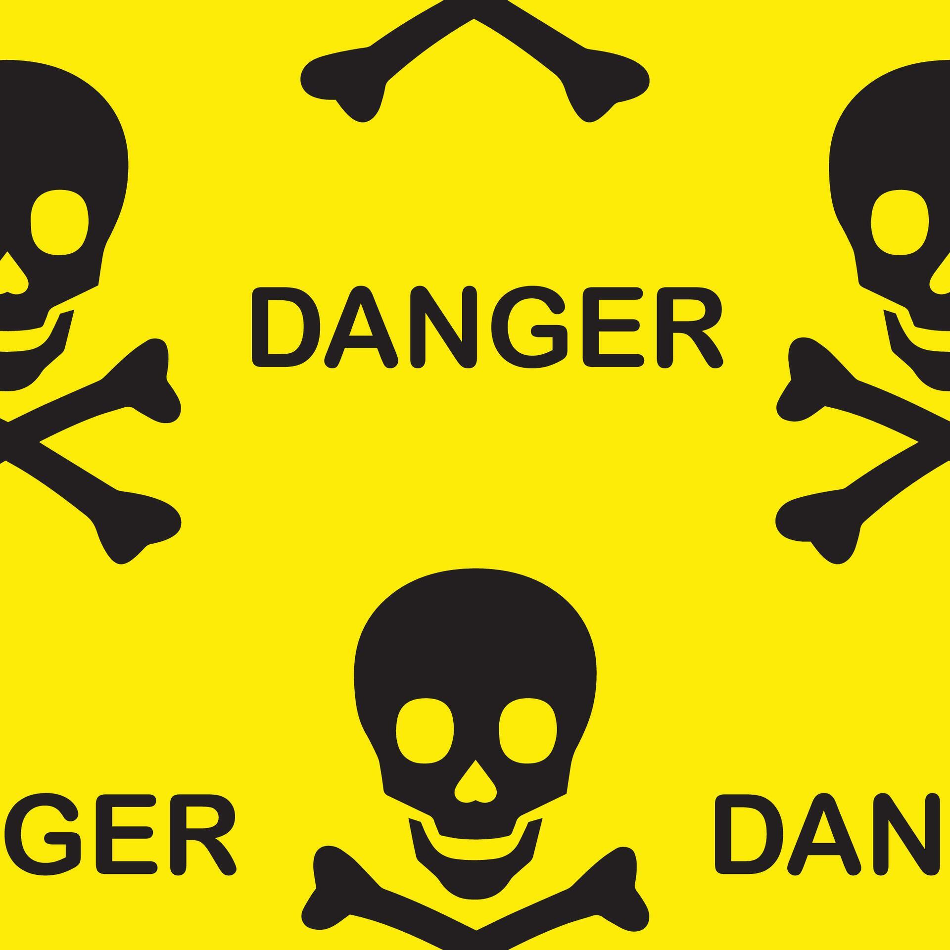 Repeatable danger zone -skull and bone pattern 59358310 Vector Art at ...