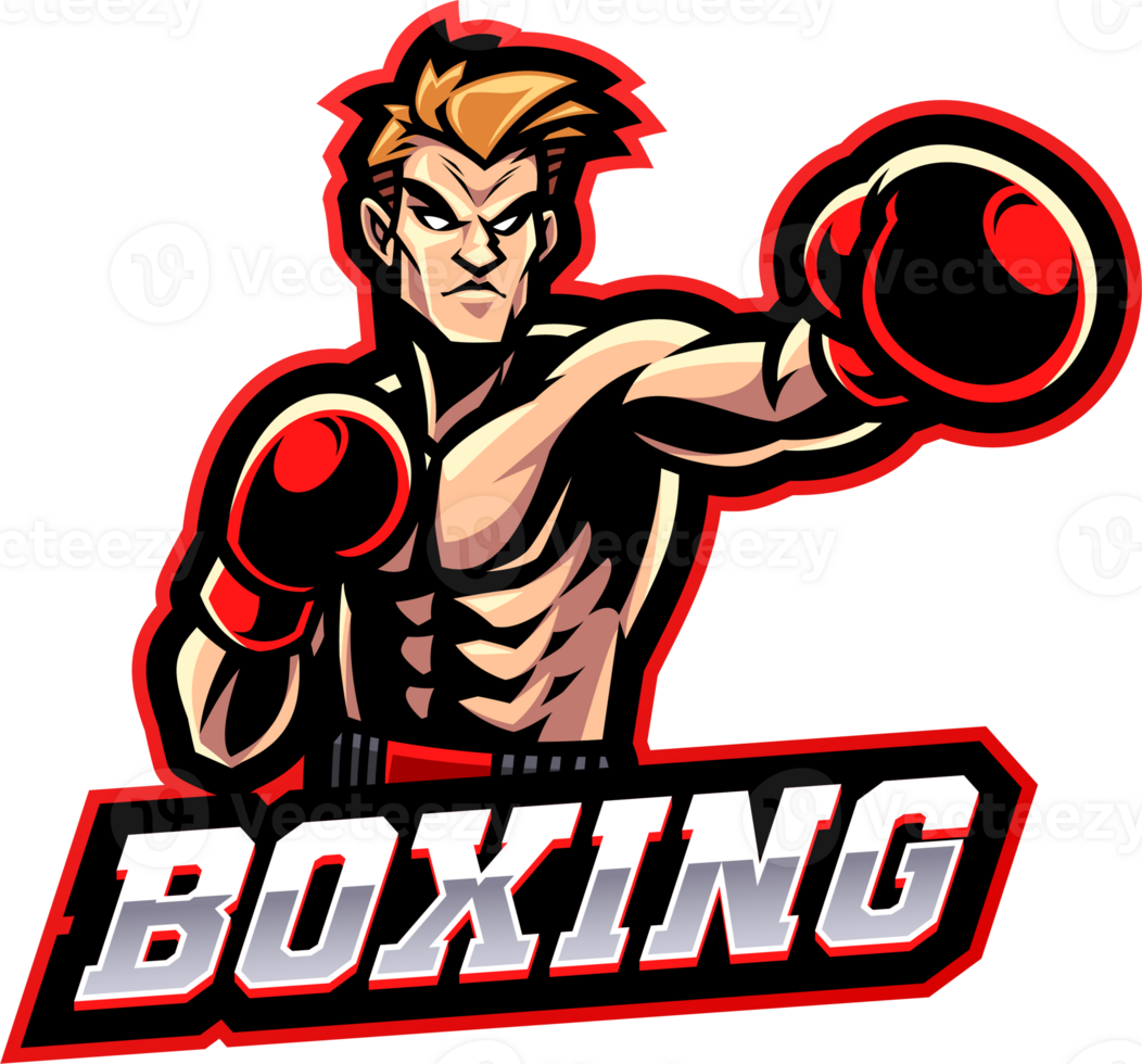 Boxing esport mascot 59363421 PNG