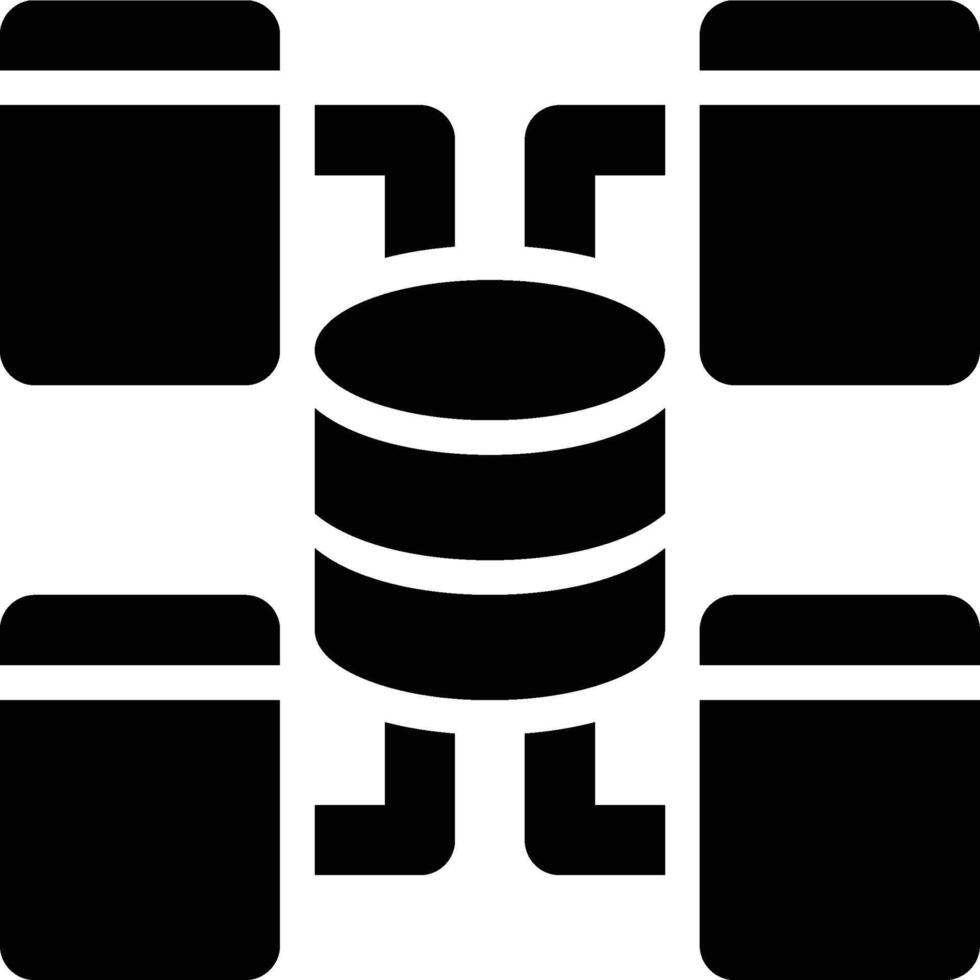 Data Modelling, Data Structure, Data Architecture Glyph Solid Icon ...