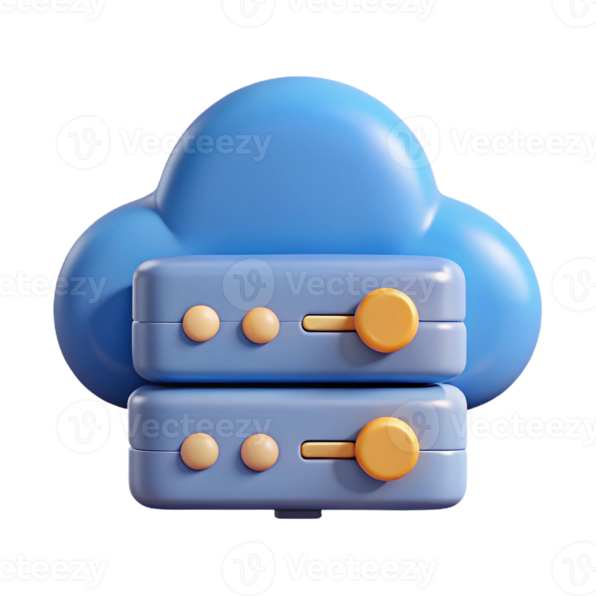 Dramatic Abstract Cloud Computing Server Icon Premium 59395174 Png