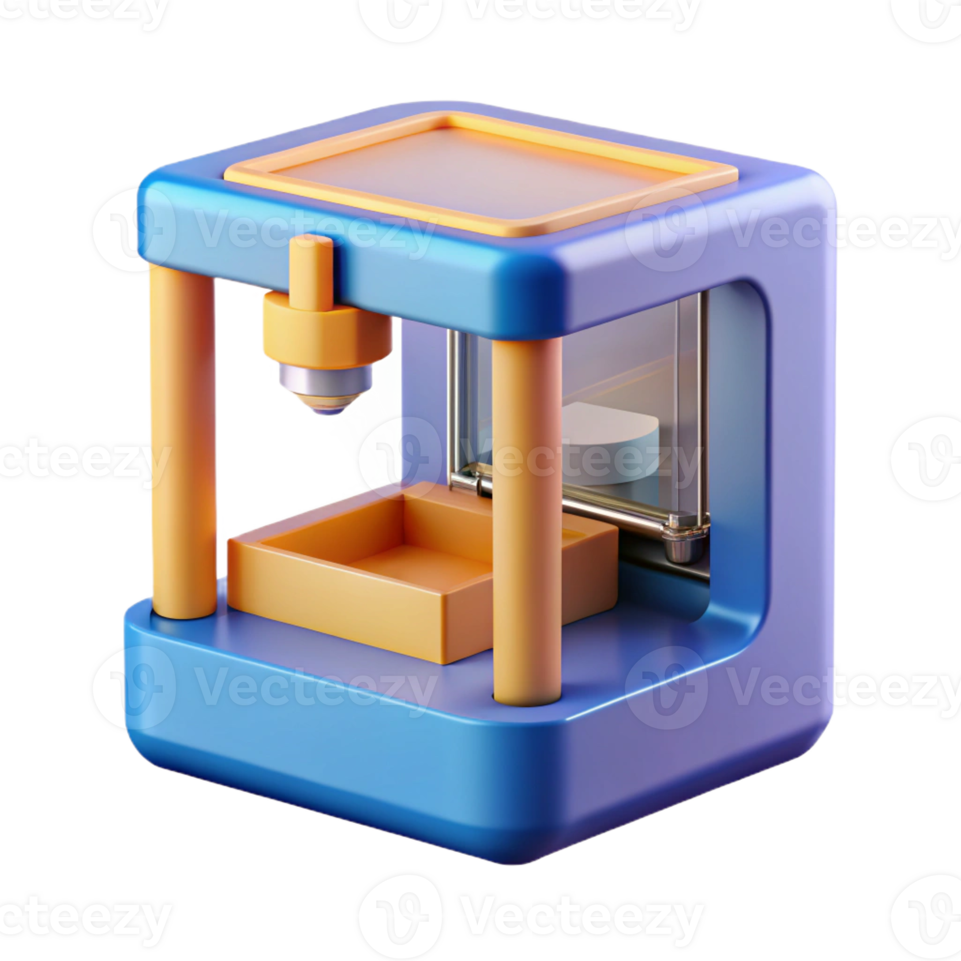 vibrant modern Advanced 3D printer, creating complex object high ... vibrant modern Advanced 3D printer, creating complex object high ...