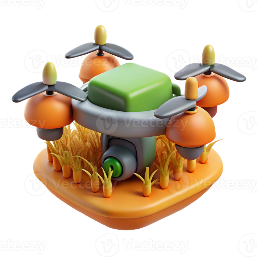 beautiful modern Smart agriculture drone monitoring crops premium ...