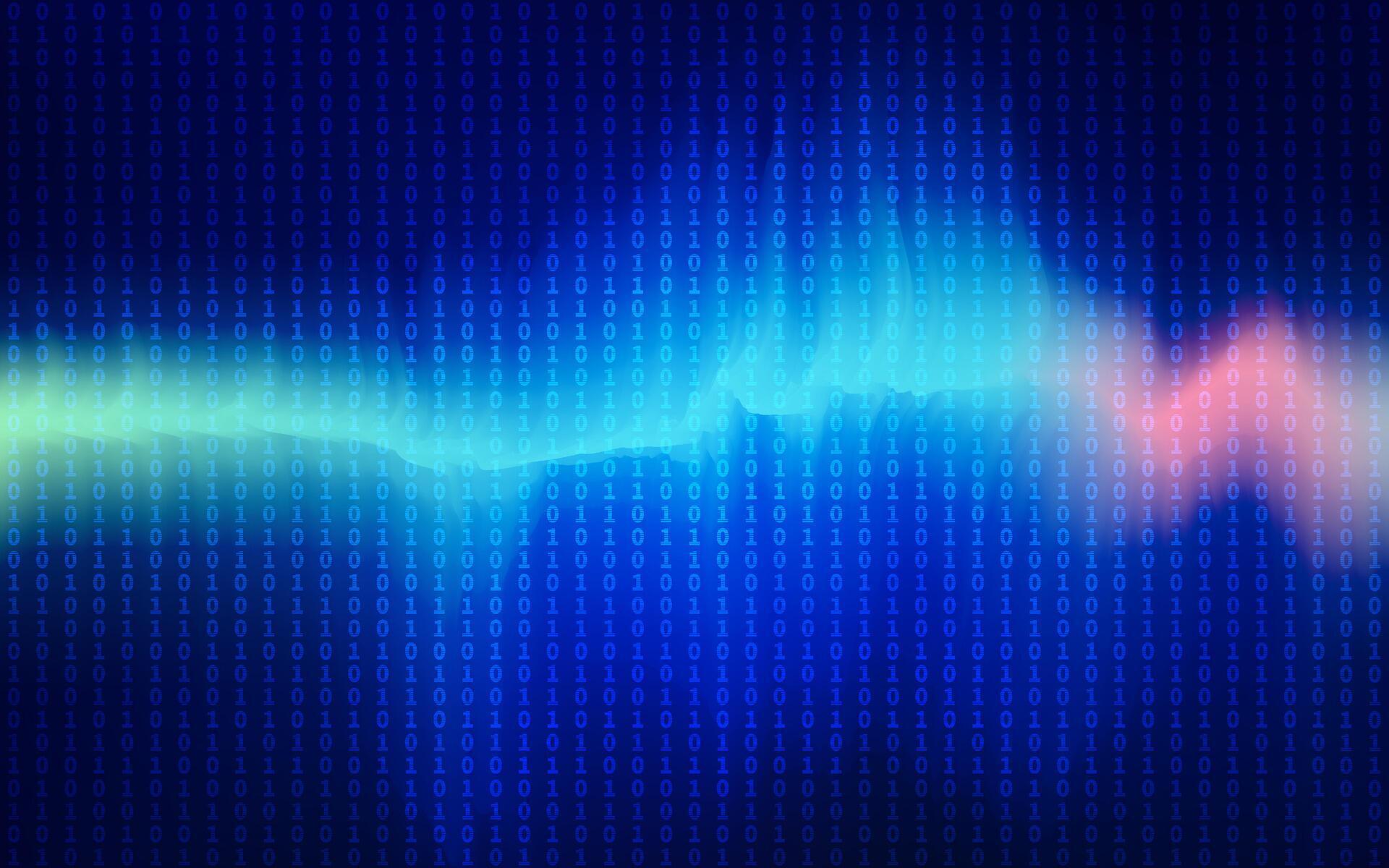 Abstract digital data stream binary code background technology matrix future 59414282 Vector Art ...